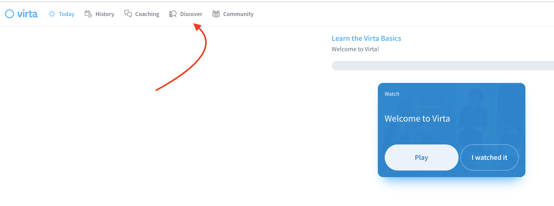 How to Use Discover – Virta